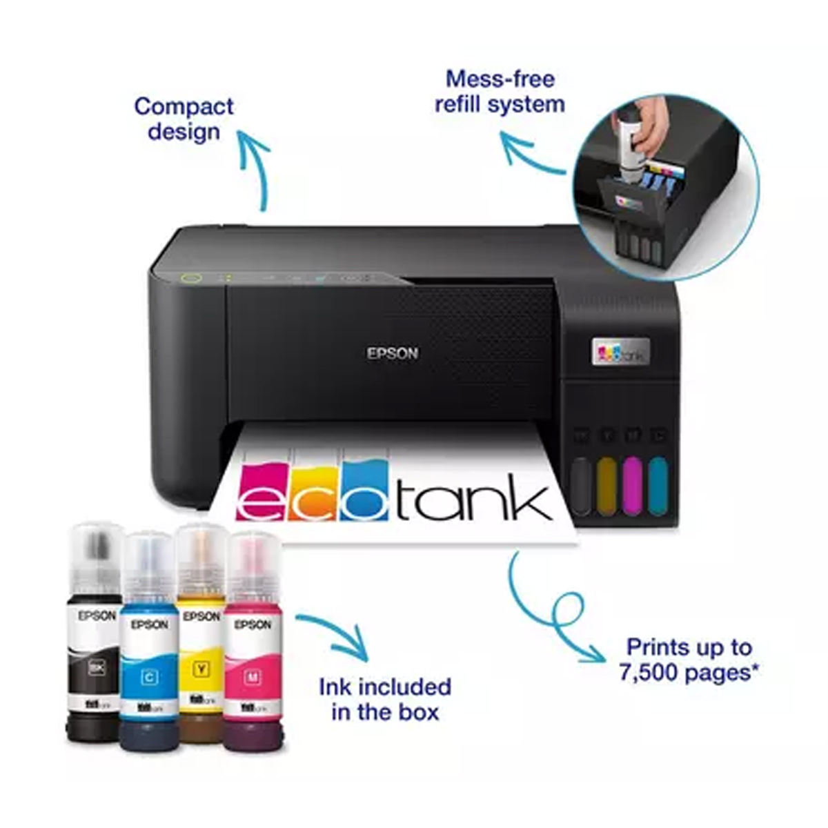 Epson EcoTank L3252 A4 Wi-Fi Multifunction Inktank Printer – ElectroMart