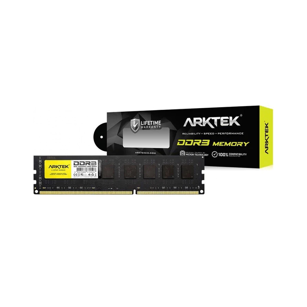 8GB Arktek DDR3 1600MHz Memory Module – ElectroMart