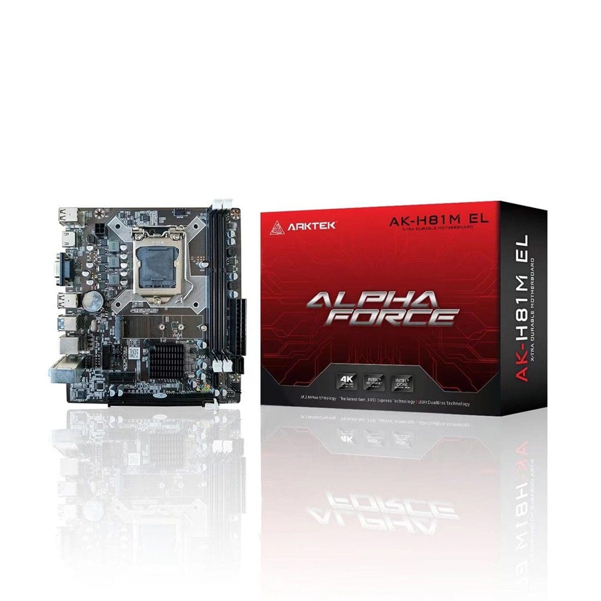 Arktek Intel H81 Intel Socket LGA1150 micro ATX Motherboard – ElectroMart