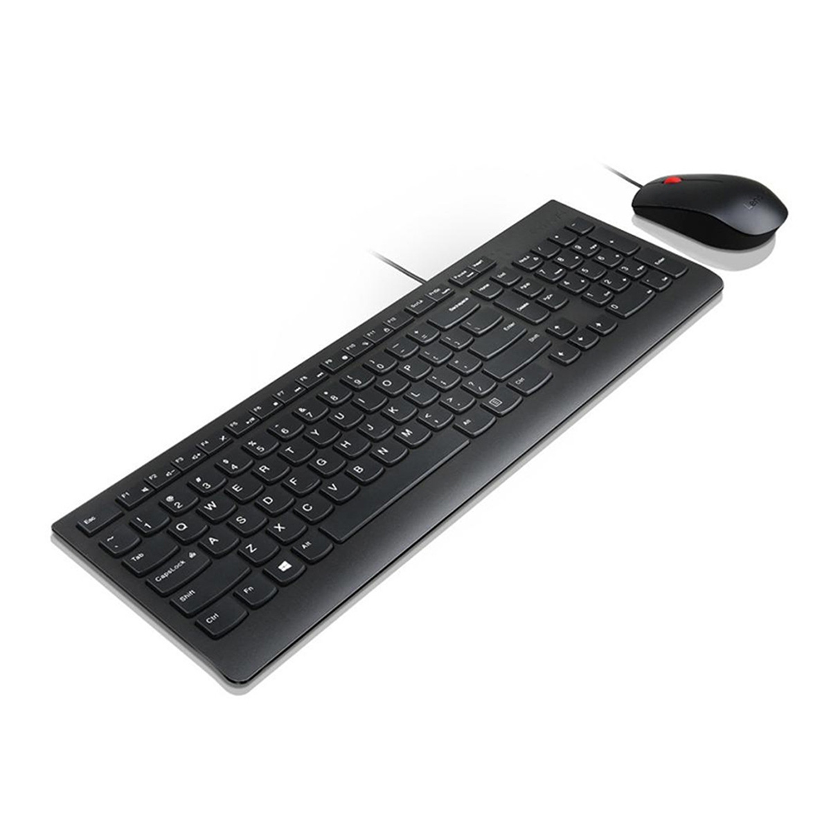 Lenovo Keyboard and Mouse Combo USB QWERTY US English – Black – ElectroMart