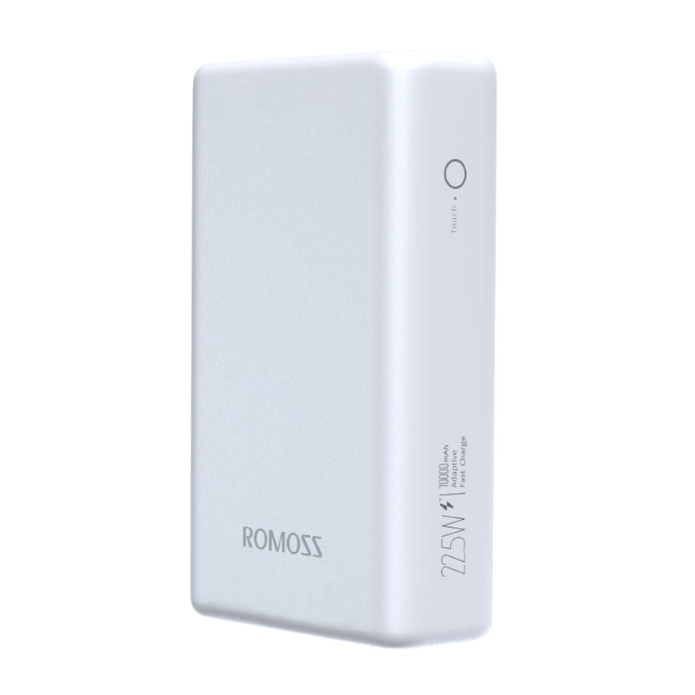 Romoss PAC10 10000mAh 20W Fast Charge Power Bank – White – ElectroMart