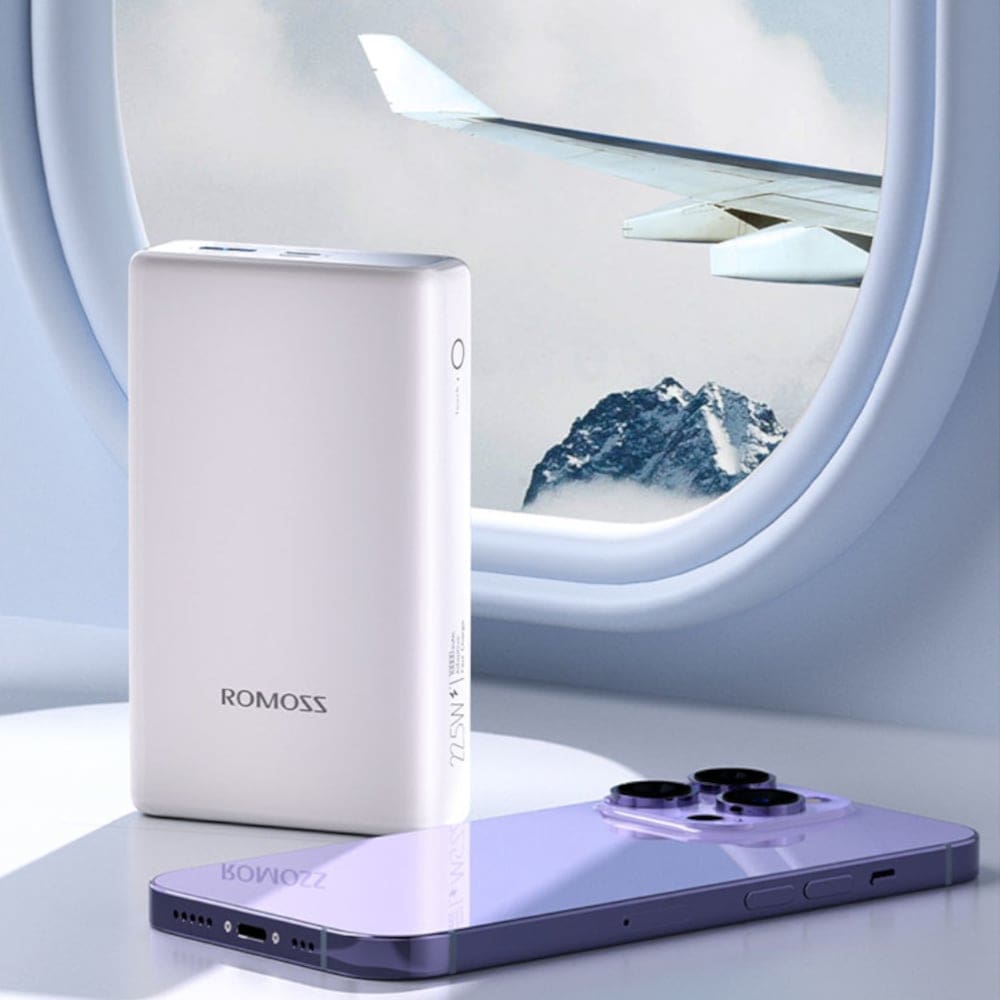 Romoss PAC10 10000mAh 20W Fast Charge Power Bank – White – ElectroMart